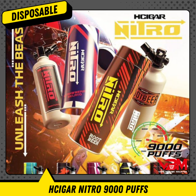 HCIGAR NITRO 9000 PUFFS - Vape Borong Malaysia