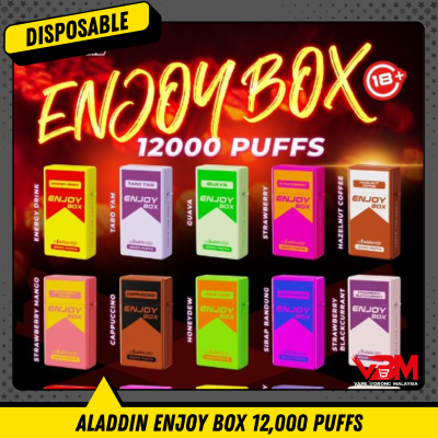 ALADDIN ENJOY BOX 12,000 PUFFS DISPOSABLE - Vape Borong Malaysia